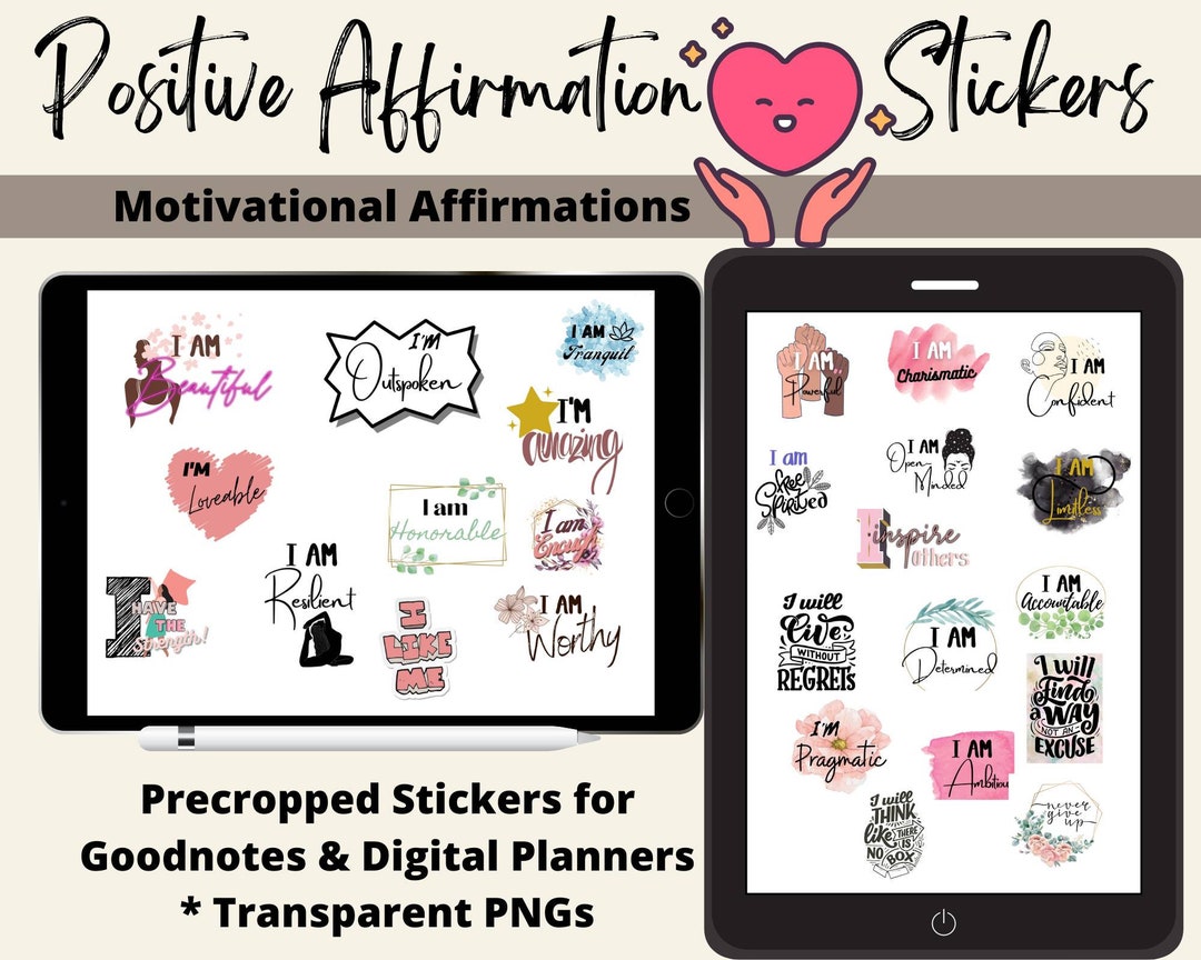 Digital Quotes Motivational Planner Stickers, Goodnotes Stickers, Daily ...