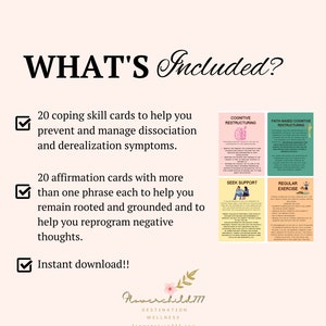Dissociative Identity Disorder DID Dissociative Experience Cards ...