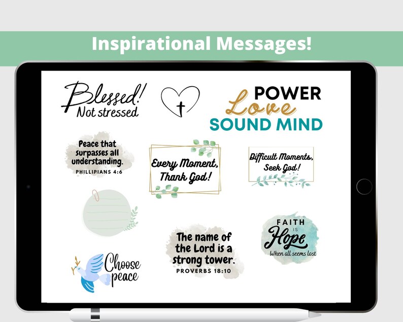 Digital Faith Goodnotes Stickers Religious Stickers Png - Etsy