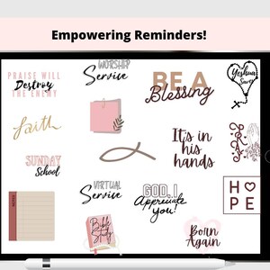 Religious Digital Devotional Stickers, Faith Bible Verse, Scripture ...