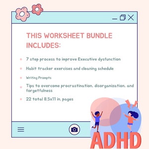 Executive Dysfunction Workbook Executive Functioning Worksheets, ADHD ...