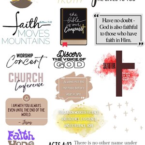 Faith Digital Stickers, Religious Digital Devotional Stickers ...