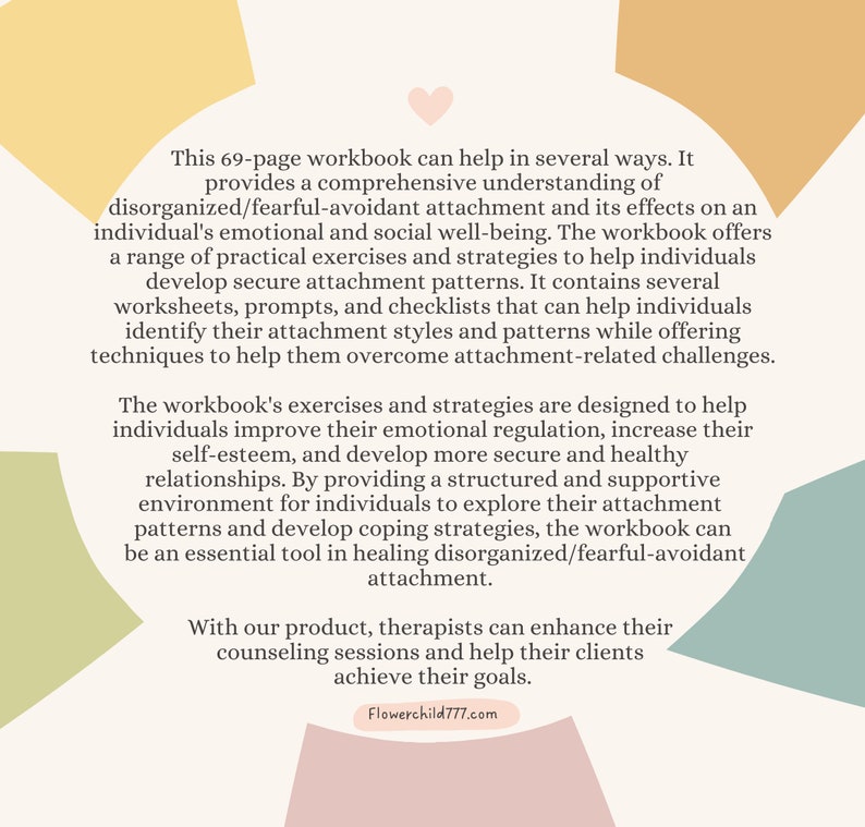 Disorganized Attachment Style Workbook, Fearful Avoidant Attachment ...