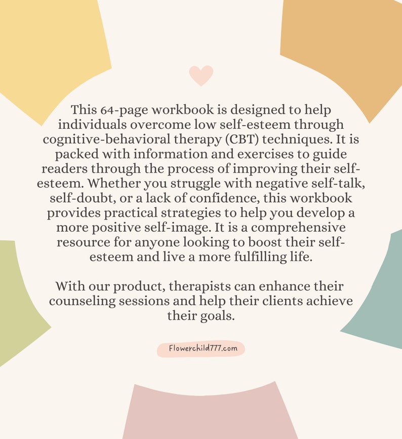 Self Esteem Worksheets, Self Esteem Therapy, Self Esteem and Self Worth ...