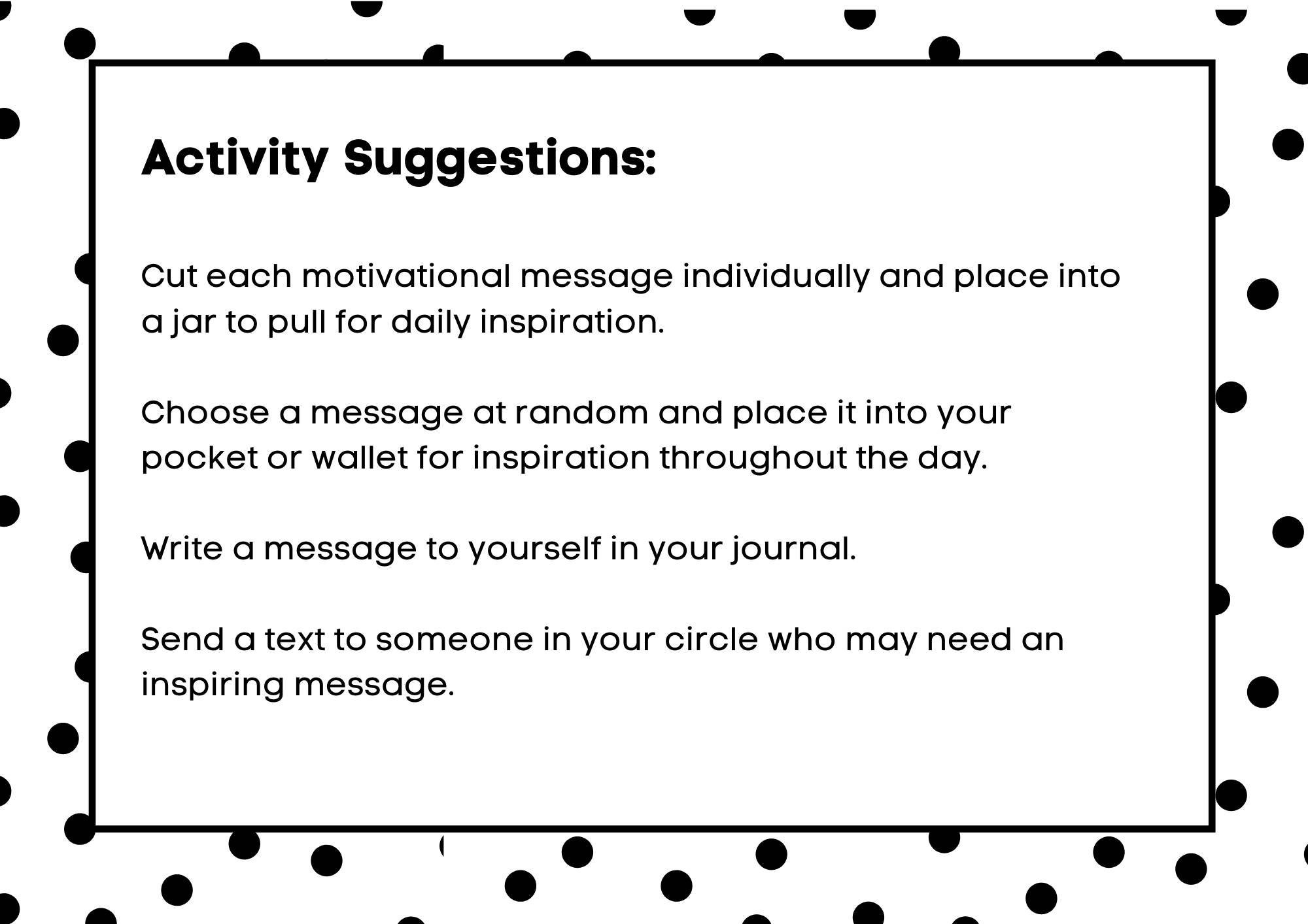 Printable Notes of Encouragement, Affirmation Notes, Inspirational ...