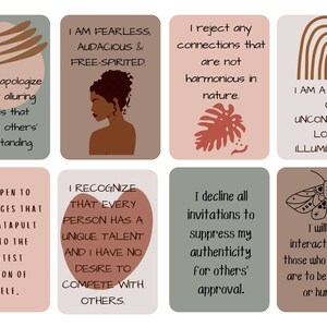 Boho Affirmation Cards Printable, Empowerment Confidence Cards ...
