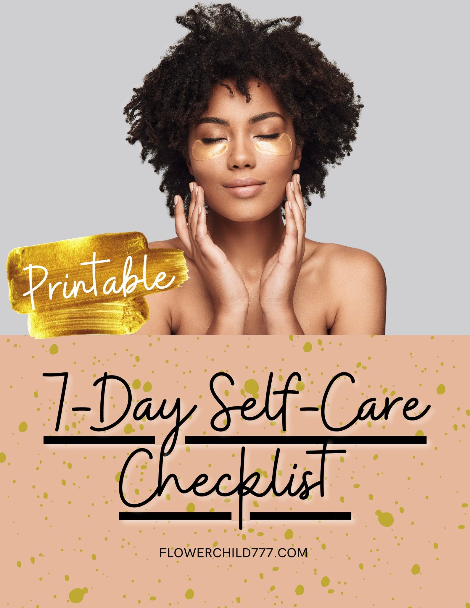 Self Care Checklist Printable Self Care Planner Editable Etsy