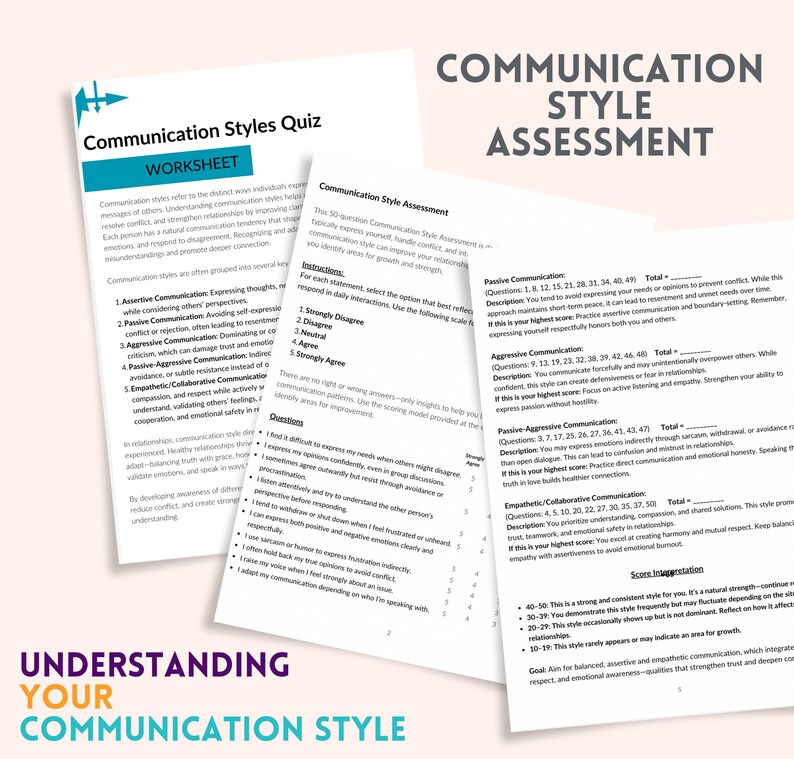 Communication Style Quiz, Communication Styles for Therapy Clients ...