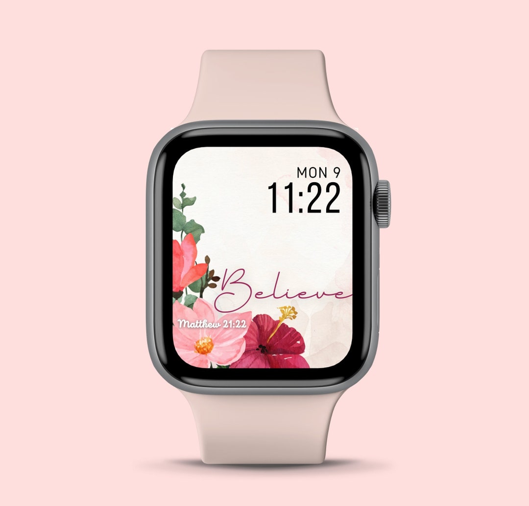 Christian Apple Watch Face Wallpaper, Digital Watch Face, Faith Png ...