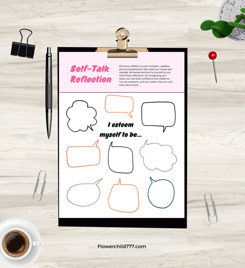 Self Esteem Worksheets, Self Esteem Therapy, Self Esteem and Self Worth ...