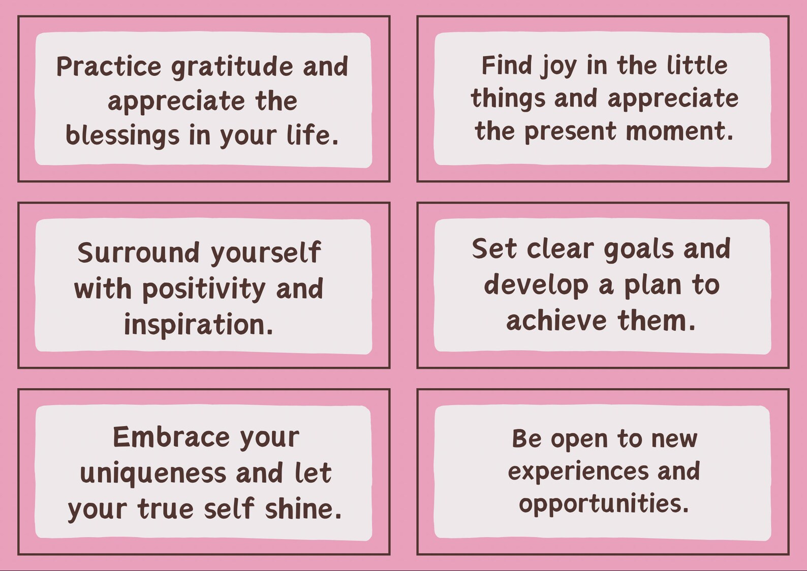 Printable Notes of Encouragement, Affirmation Notes, Inspirational ...