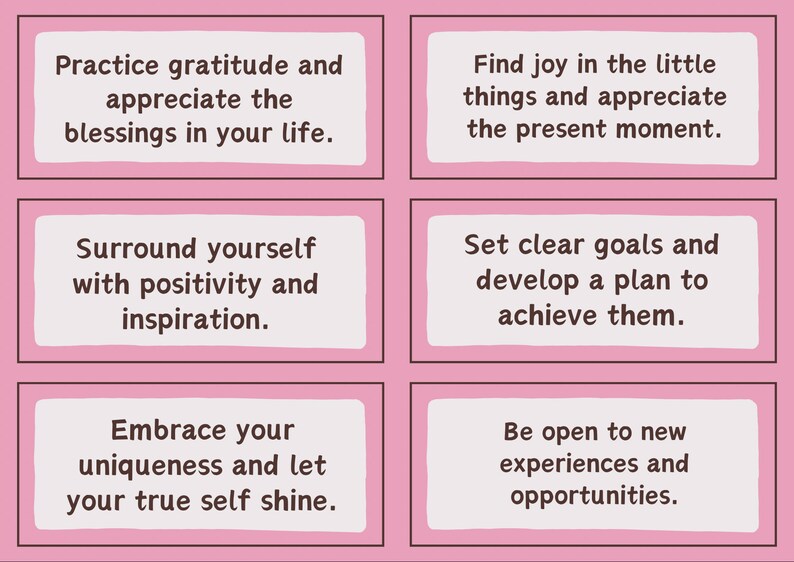 Printable Notes of Encouragement, Affirmation Notes, Inspirational ...