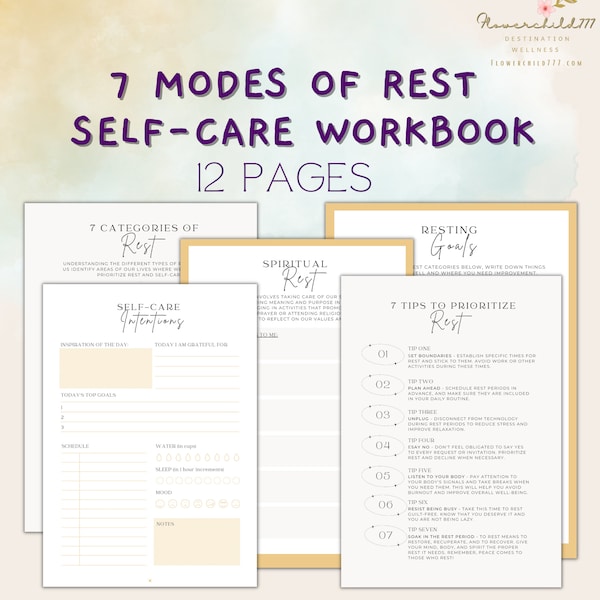 Types of Rest Worksheets - Etsy