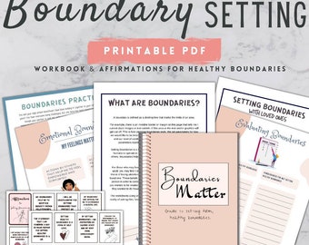 Boundary Setting Worksheets - Etsy
