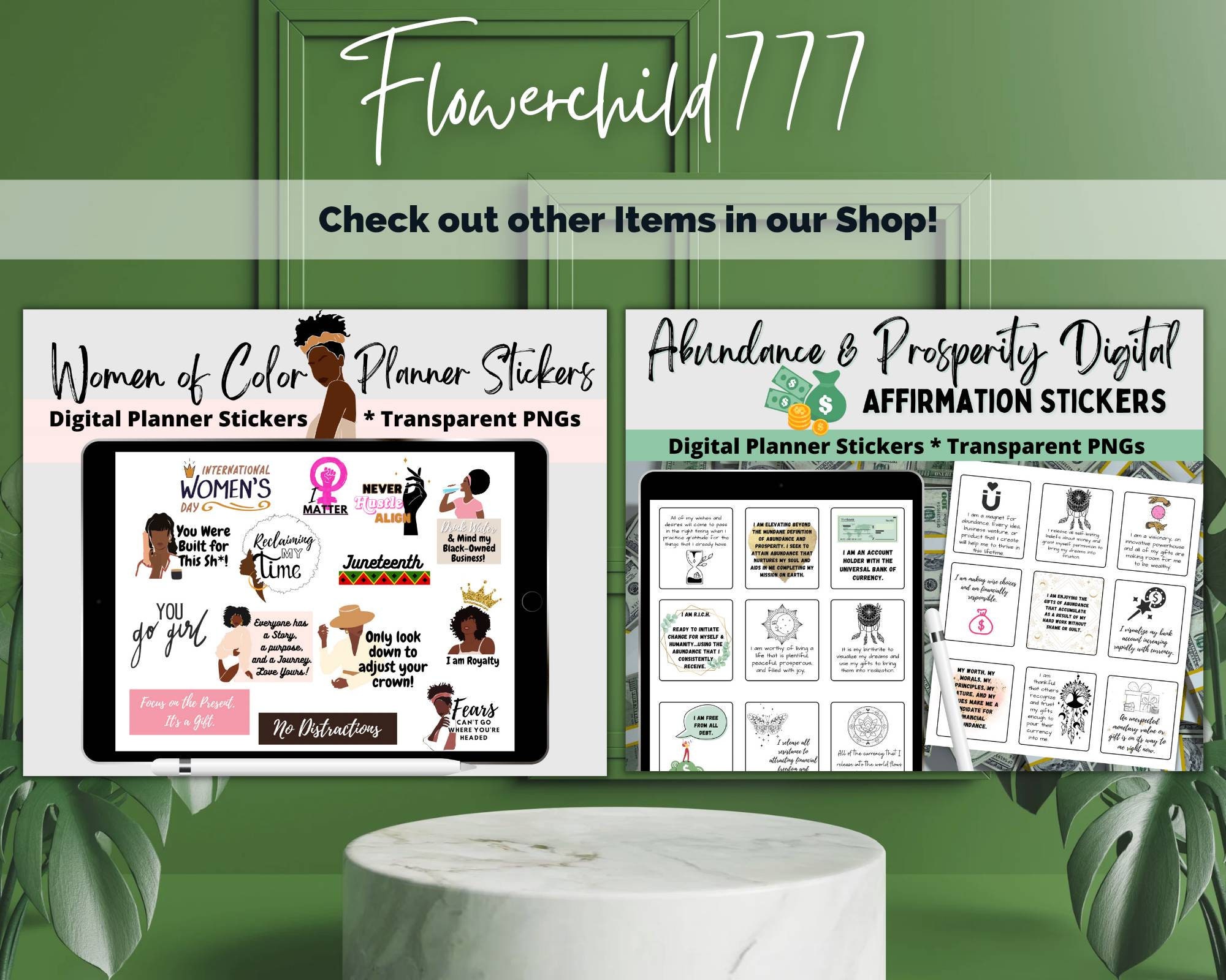 Digital Gratitude Planner Stickers, Goodnotes Journal Stickers ...