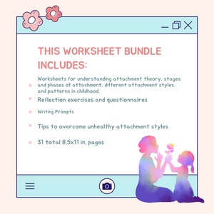 Printable Attachment Theory Worksheets, 4 Attachment Styles Pdf ...