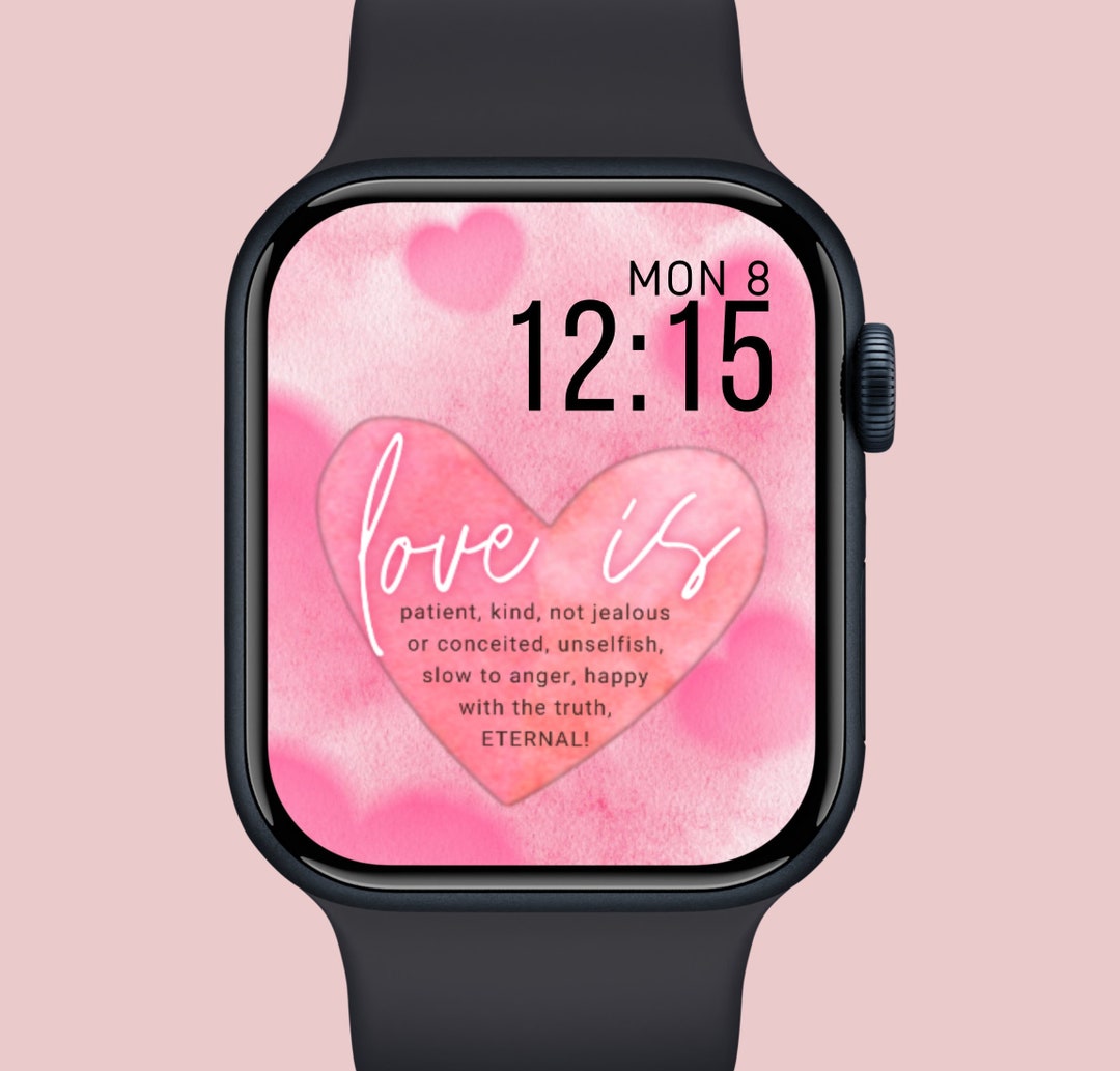 Papier peint visage Saint-Valentin Apple Watch, foi png, cadran de ...
