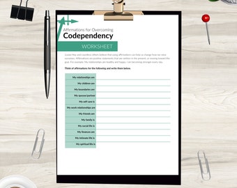 Codependency Therapy Activity Worksheets Overcoming, 59% OFF