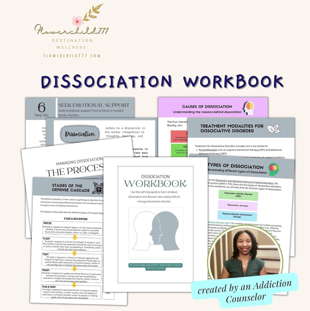 Dissociation Workbook: CBT Trauma Processing (digital Download) - Etsy