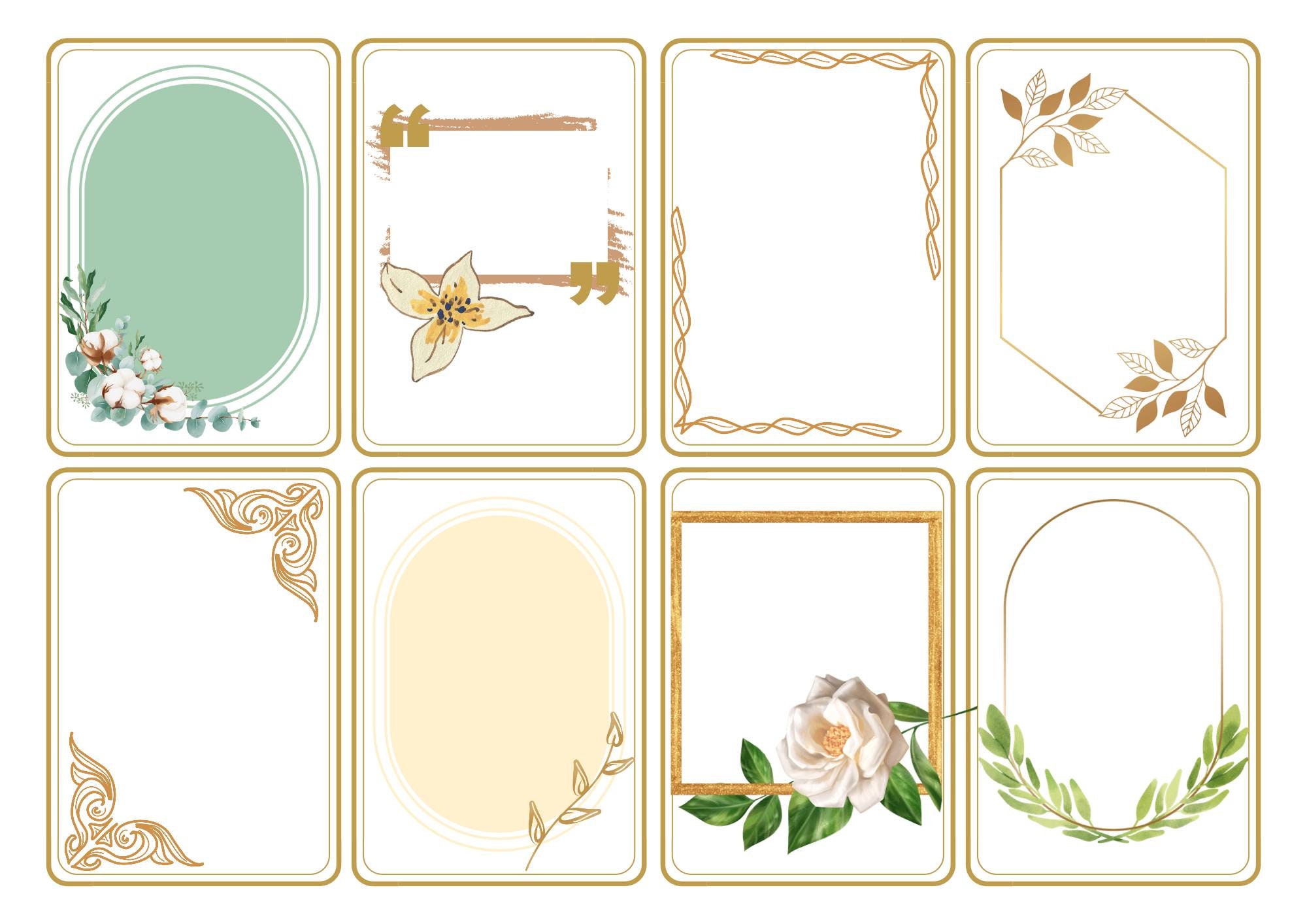 Editable DIY Affirmation Cards, Blank Printable Affirmation Cards ...