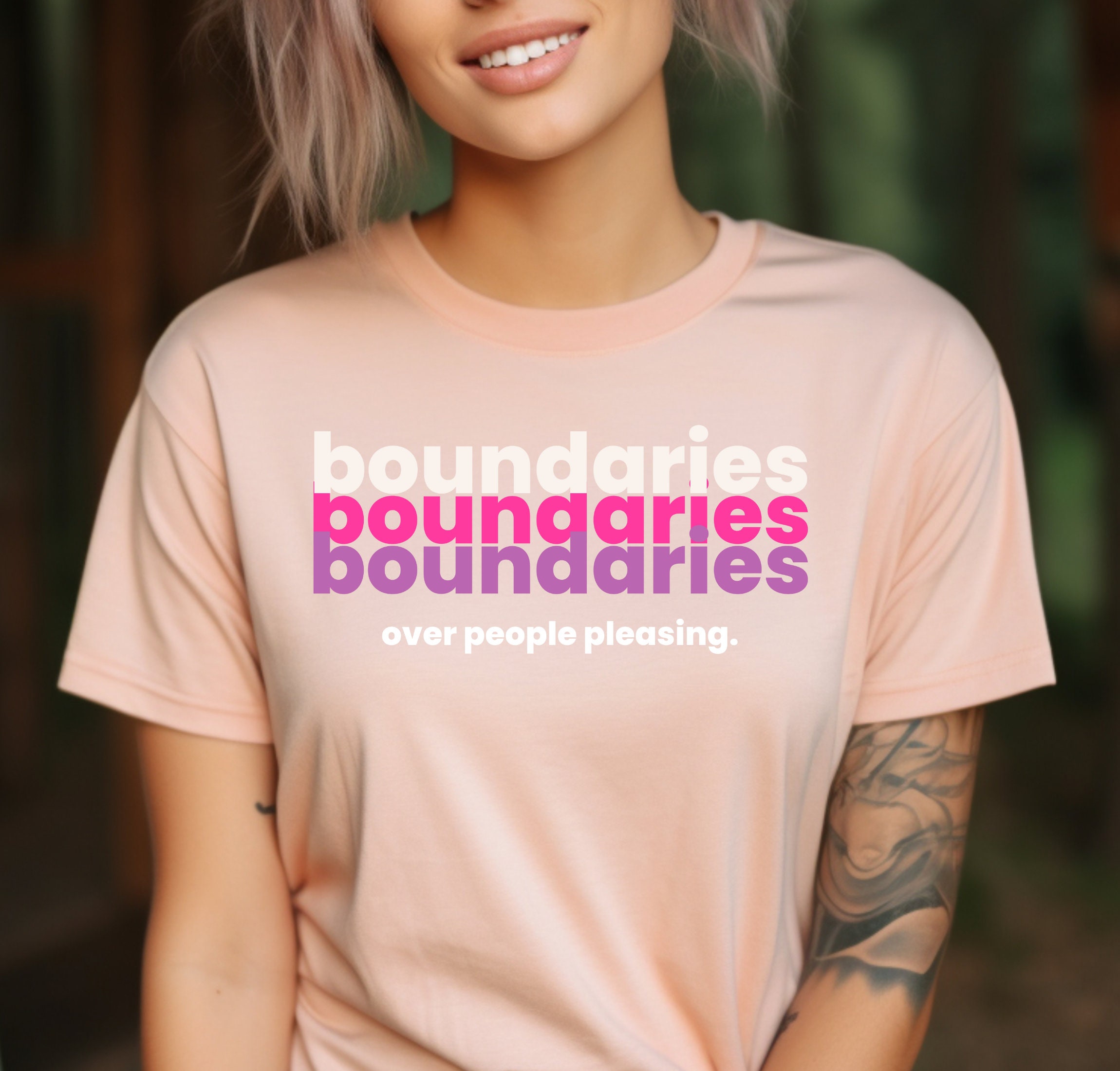 Boundary Shirt, Mental Health Matters Empowerment Shirt, Activism Shirt ...