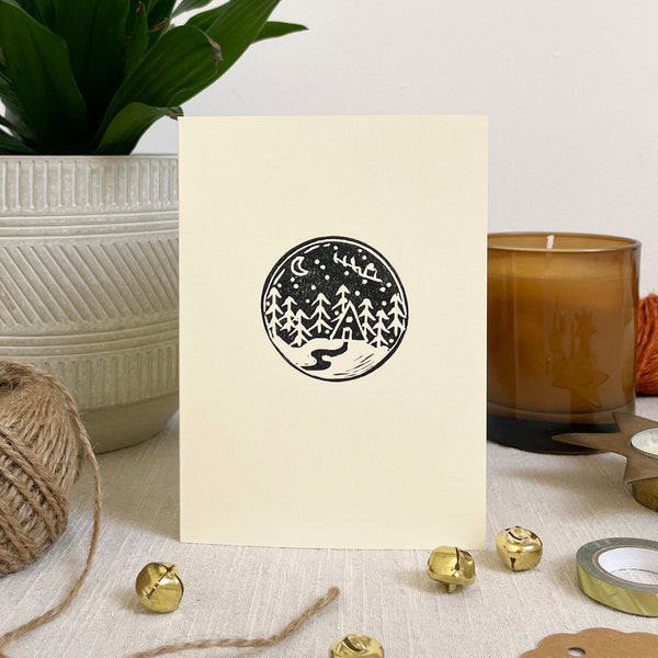 Linocut Cards - Etsy