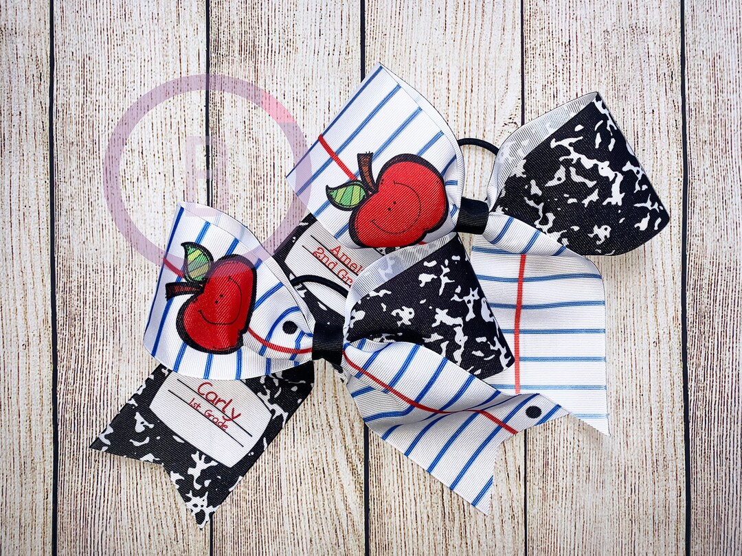 Customized Composition Notebook Back to School Bow - Etsy