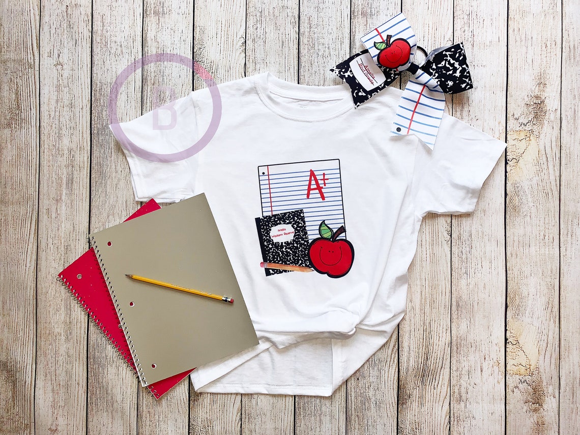 Customized Composition Notebook Back to School Bow - Etsy