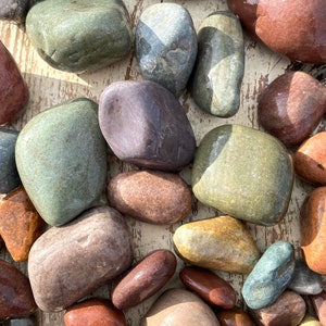 Rainbow River Rocks (1–4”) • ~15 Lbs Colorful Montana Beach Stones ...