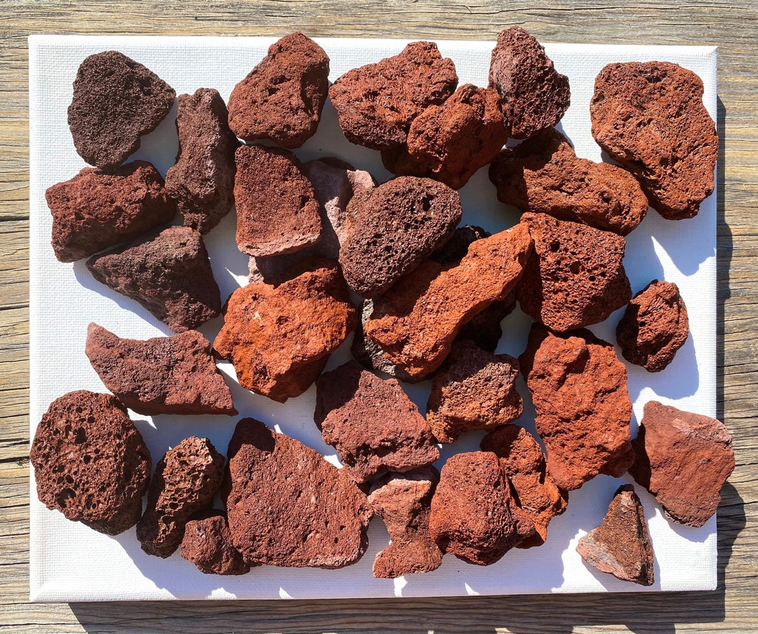 Montana Red Lava Rocks (10 Lbs) • Natural Volcanic Stones for Planters ...