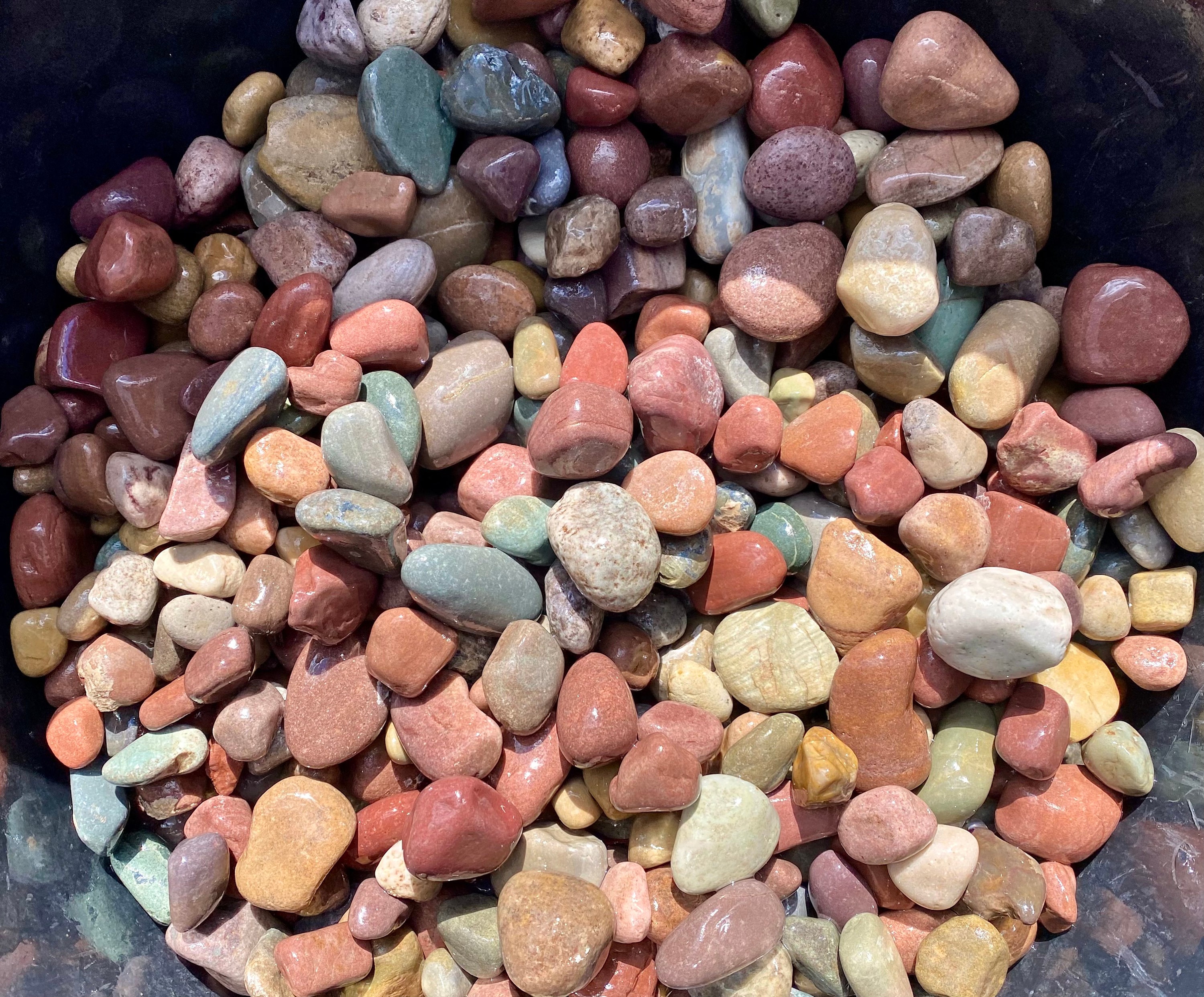 25 Lbs 2 Rainbow Stones River Pebbles Aquarium Terrarium - Etsy