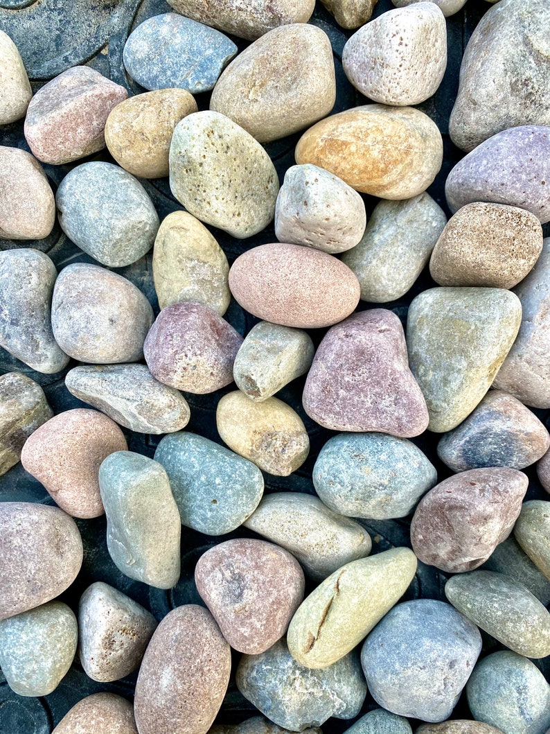 4lbs (1”) Rainbow River Rocks Colorful Montana Beach Stones • Natural ...