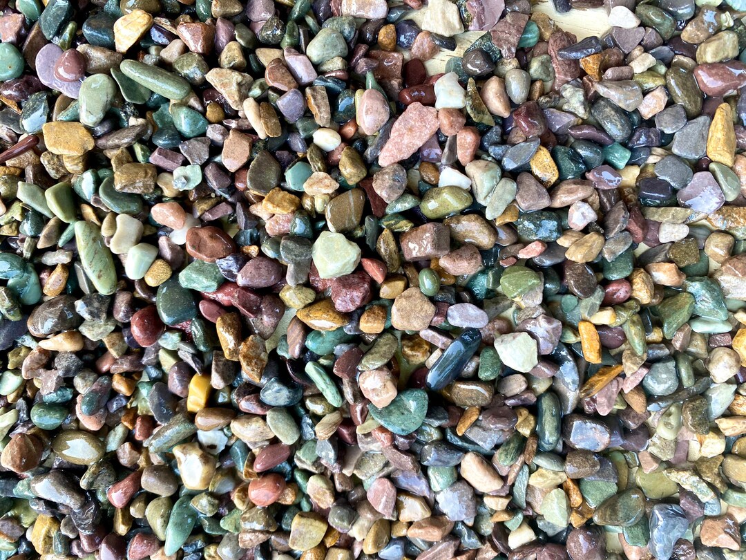 4lbs Colorful Natural River Pebbles (1/4”-1/2”) Montana Tumbled Gravel ...