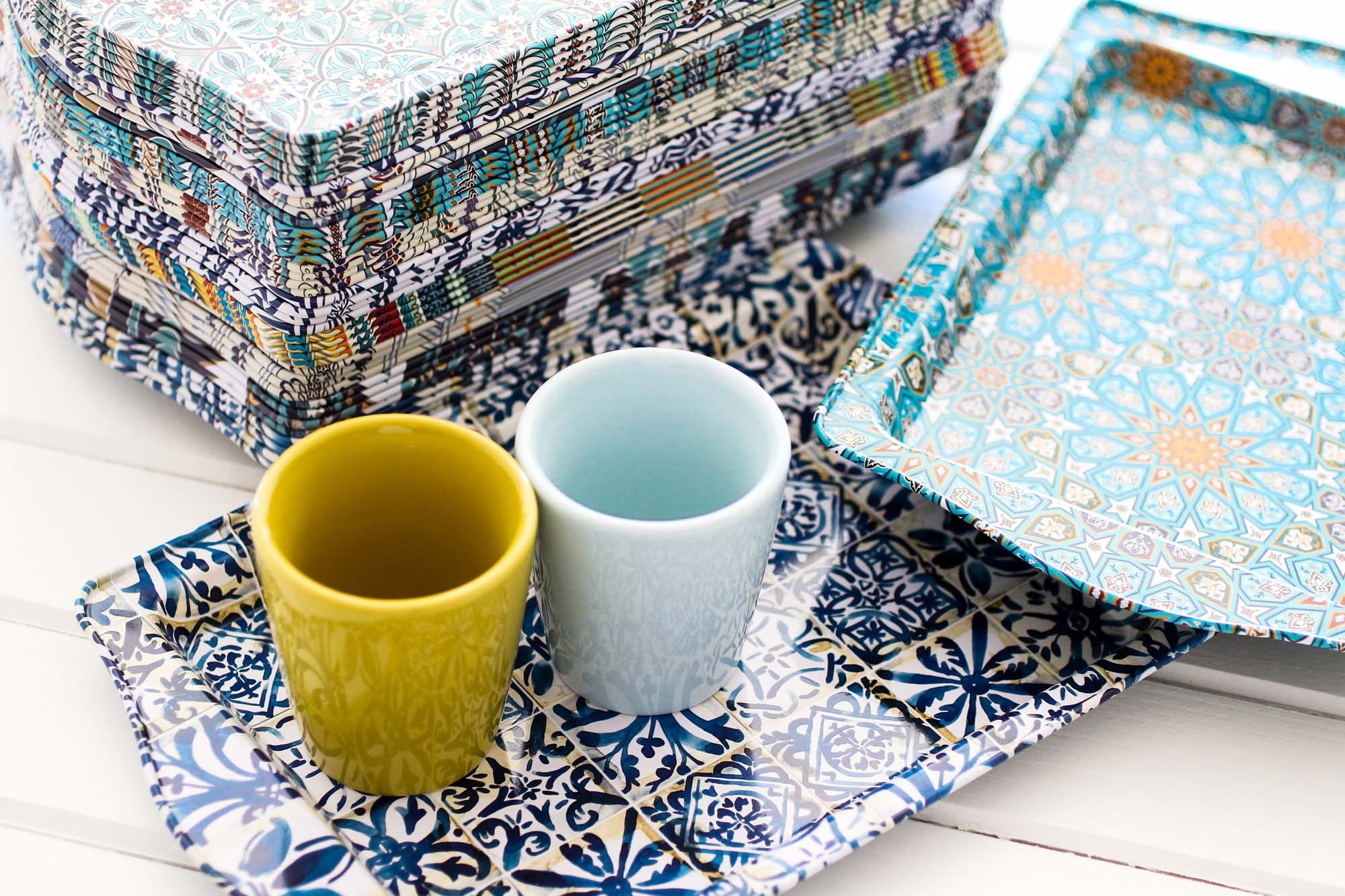 Tray With Coaster Set of 2 Coffee Table Tray for Decor | Etsy