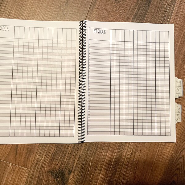 Teacher Record Book - Etsy