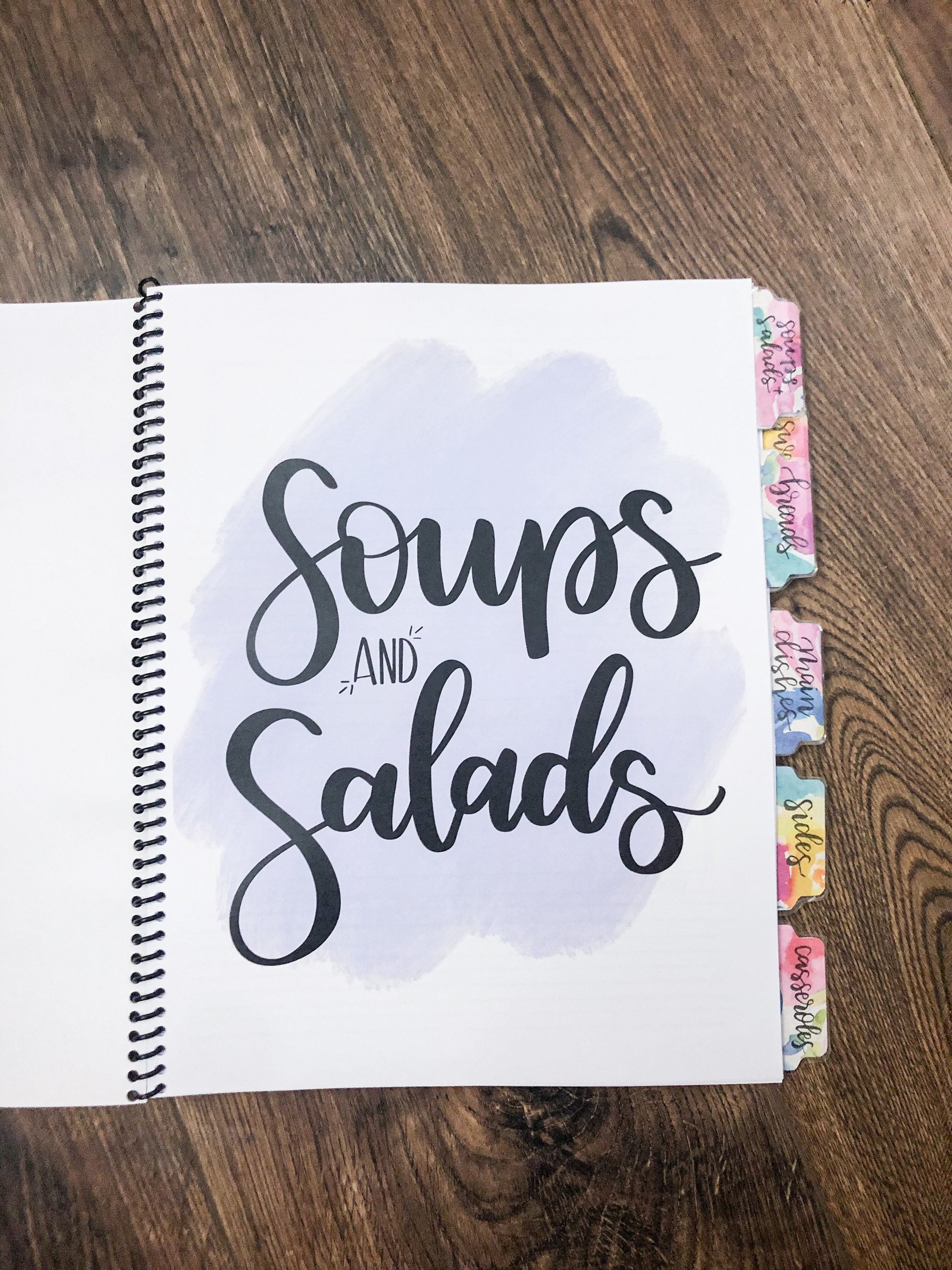 Custom Mamas Favorite Recipe Book tabs Perfect Mothers Day | Etsy