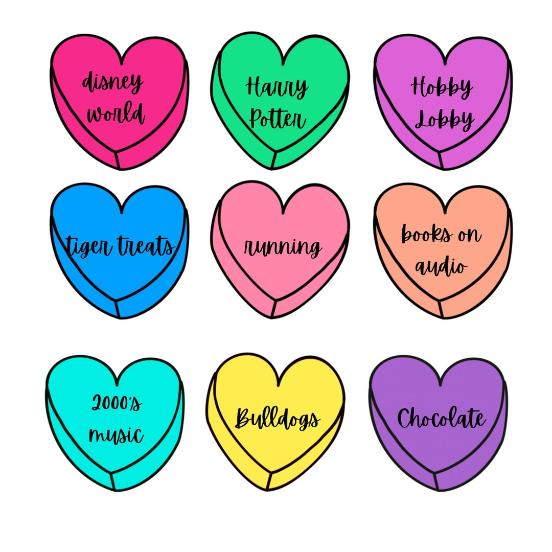 Digital Personalized Hearts Design, Customized Valentines Hearts ...