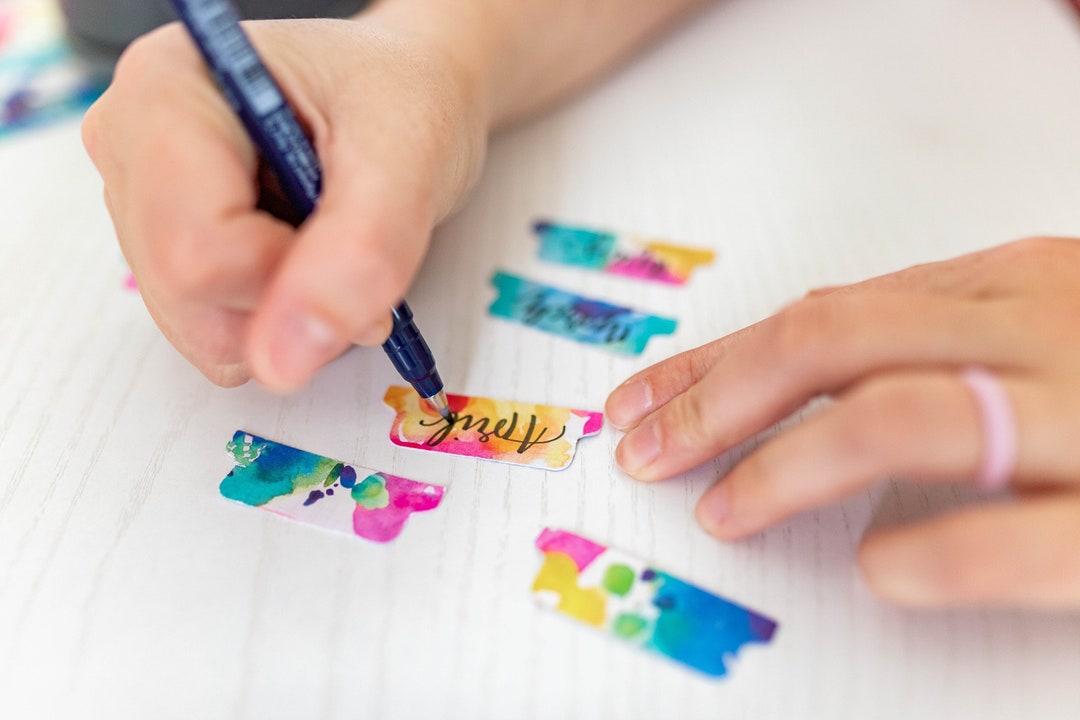 Hand Lettered Monthly Tabs for Planners 18 Hand Crafted Tabs - Etsy