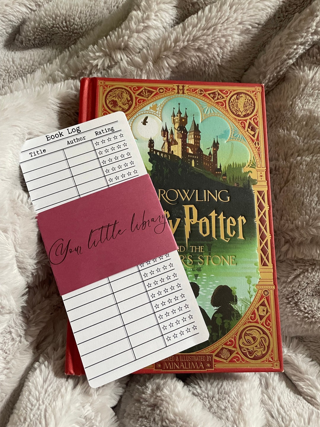 Library Card Book Log, Cute Reading Log, Bookmark Reading Log - Etsy