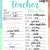 All About My Teacher Printable for Back to School, Get to Know Your ...
