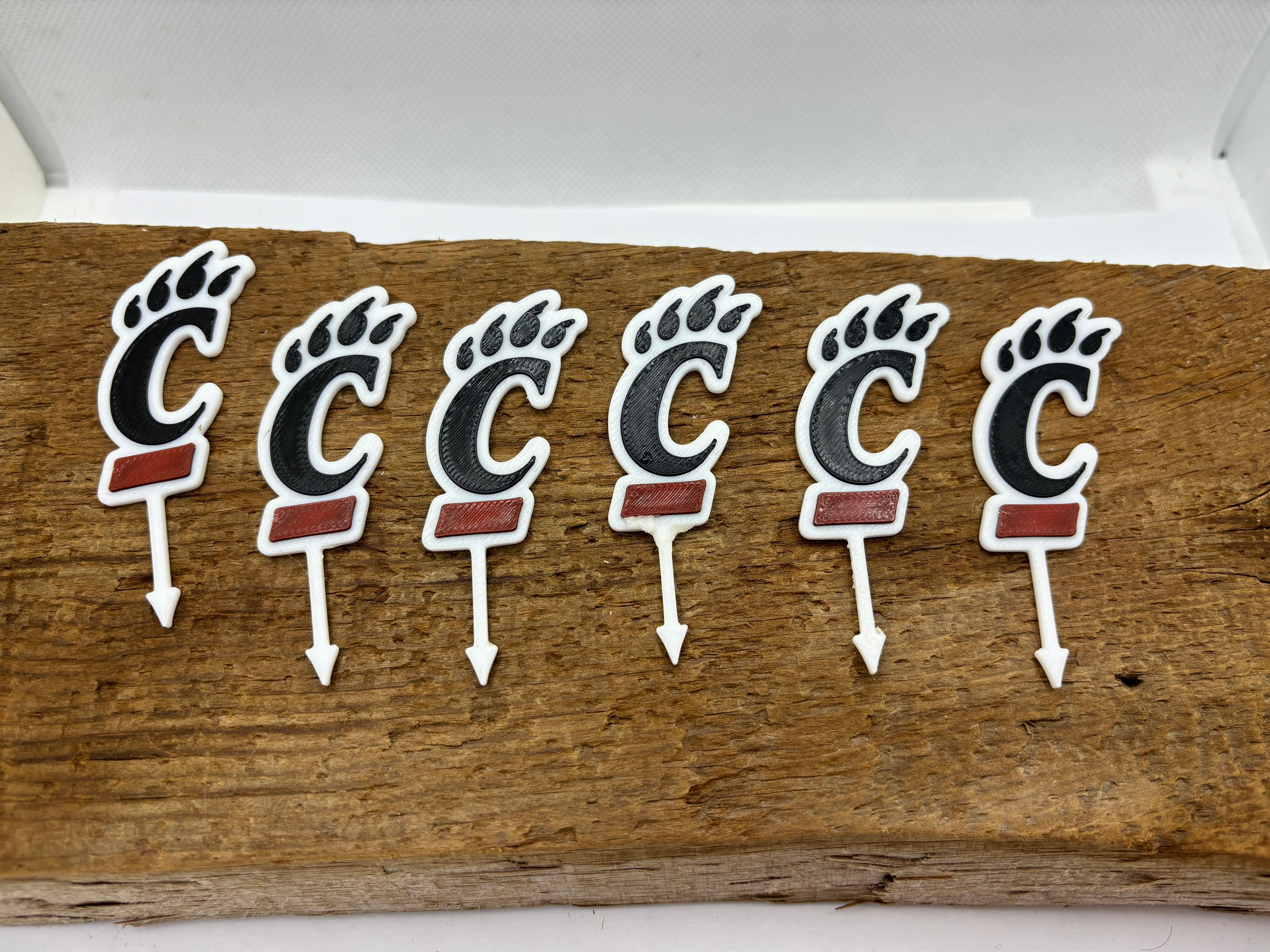 University of Cincinnati UC Bearcats Cupcake Toppers Birthday or ...