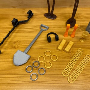 Metal Detecting Treasure Hunt Custom 3D Printed Cake Decorating Kit Fun ...