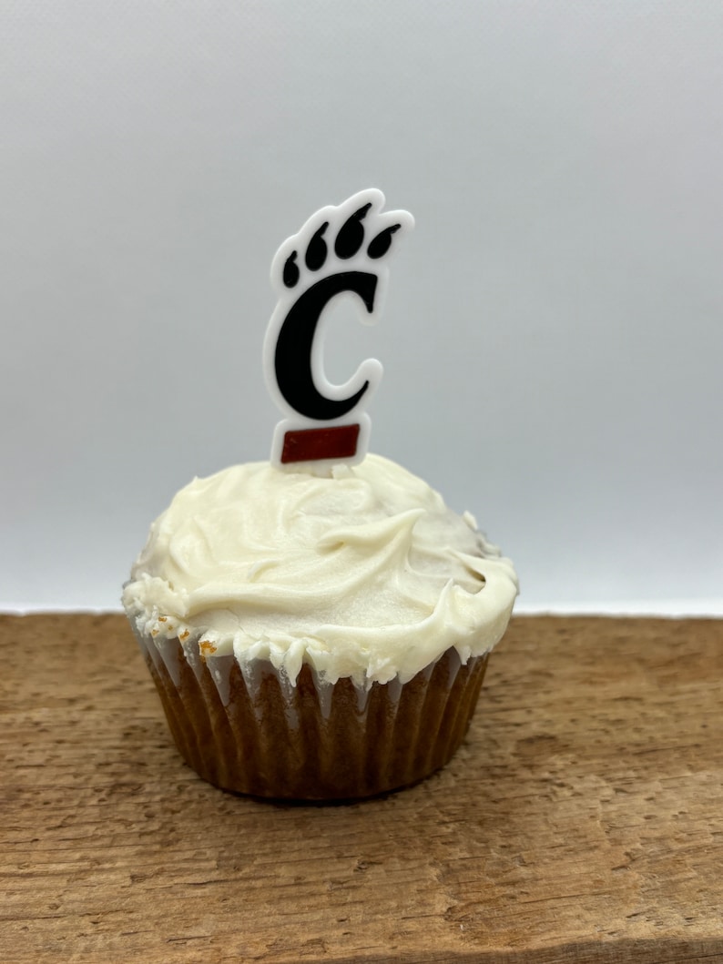 University of Cincinnati UC Bearcats Cupcake Toppers Birthday or ...