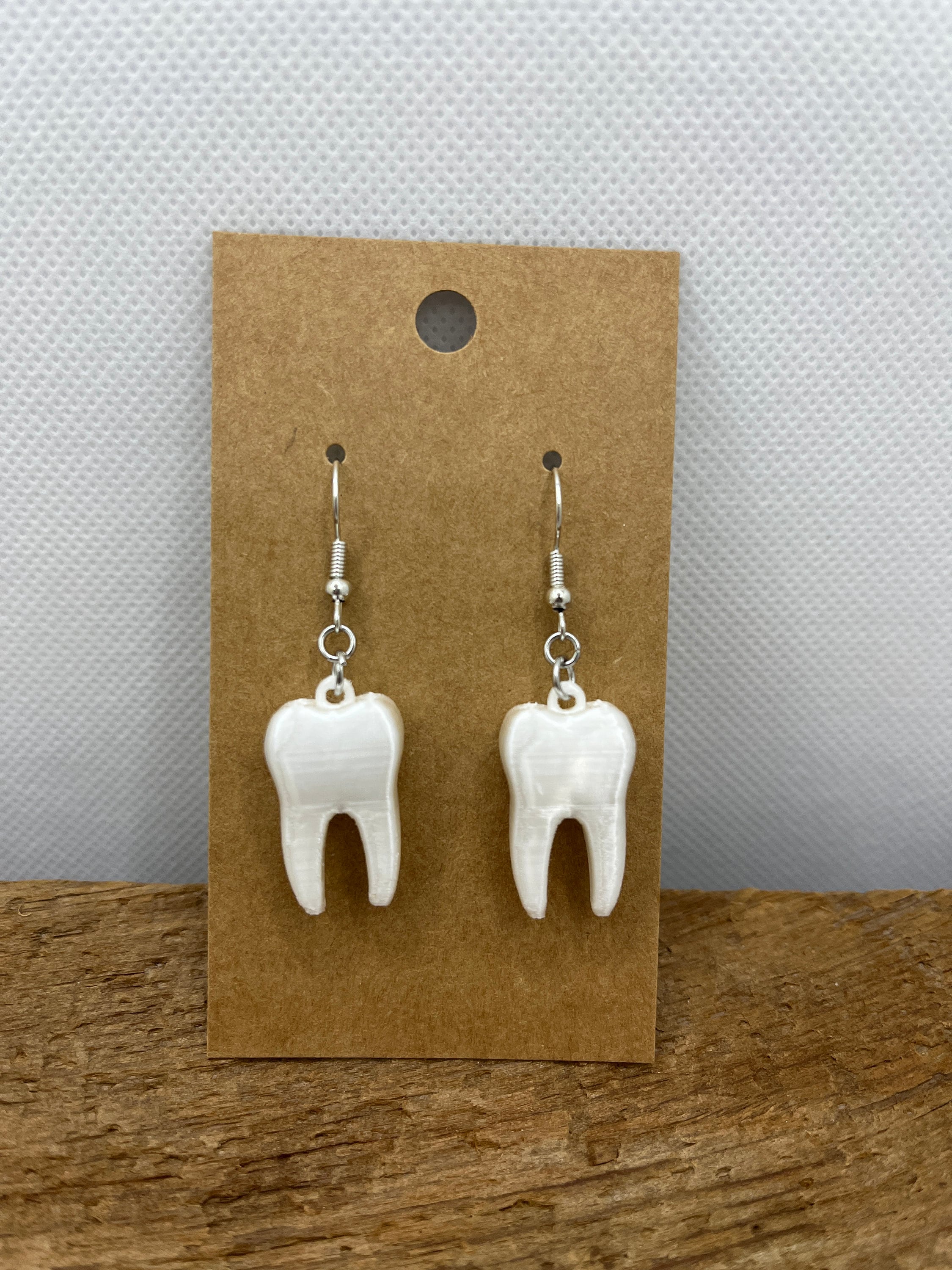 Dental Tooth Dangle Earrings Custom 3D Printed Fun Lightweight! Lots of ...