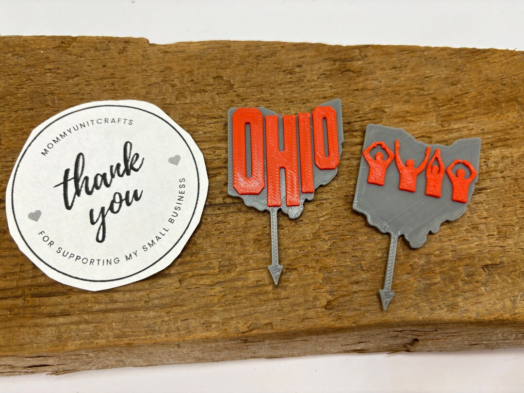 Ohio State Buckeyes OSU Cupcake Toppers Birthday or Graduation Party ...