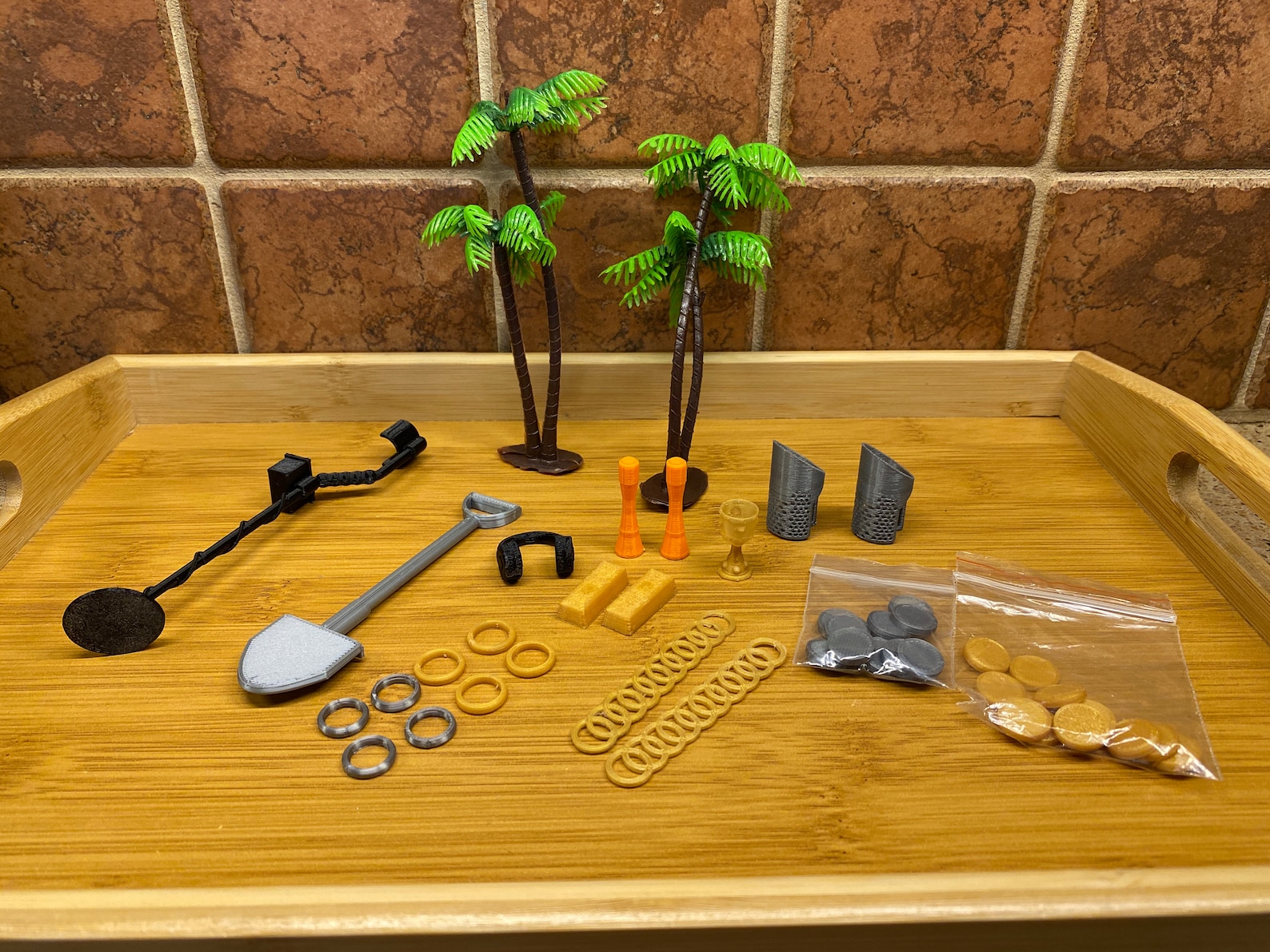 Metal Detecting Treasure Hunt Custom 3D Printed Cake Decorating Kit Fun ...