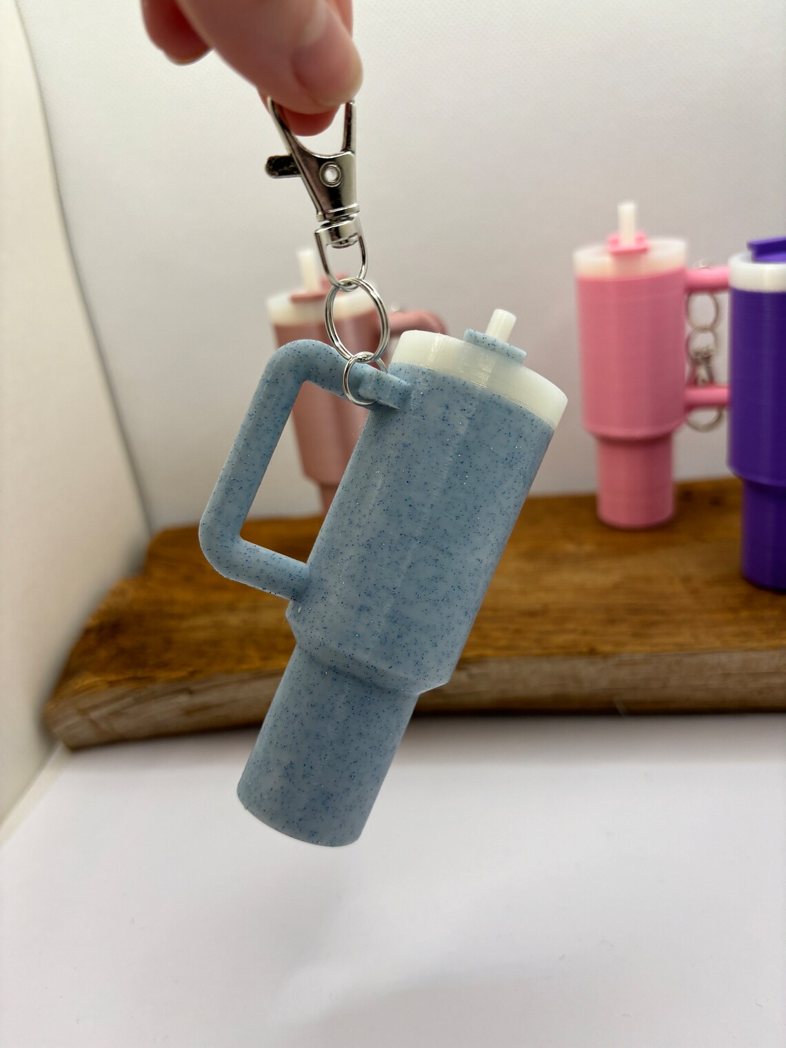 Mini Stanley Inspired Tumbler Cup Keychain -backpack Clip - Holds ...