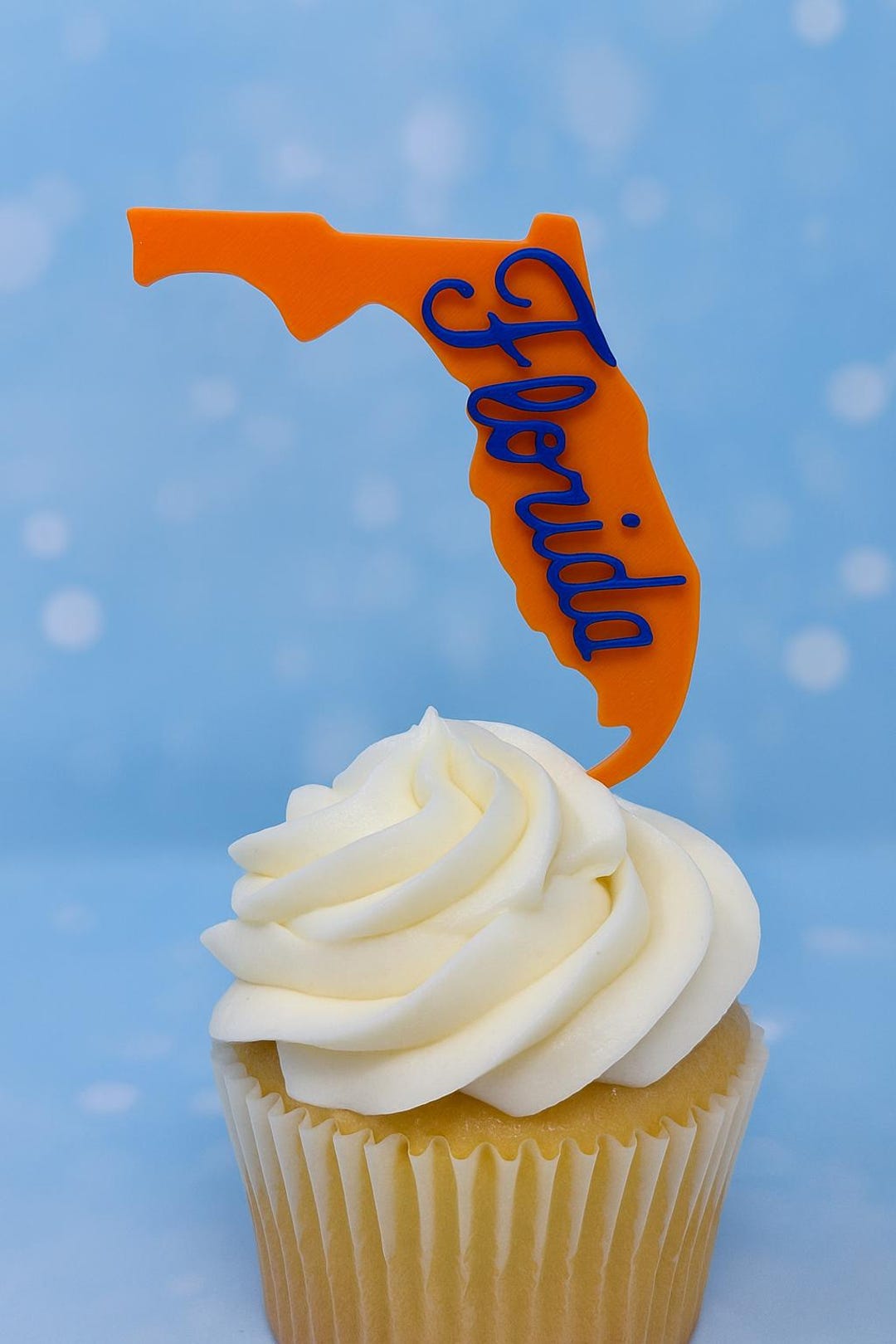 Florida Gators Cupcake Toppers, 3D Printed Graduation Party Decor (set ...