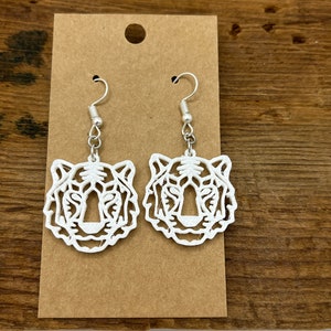 Bengal Tiger Dangle Earrings 3D Printed, Choose Color 30+ Colors ...