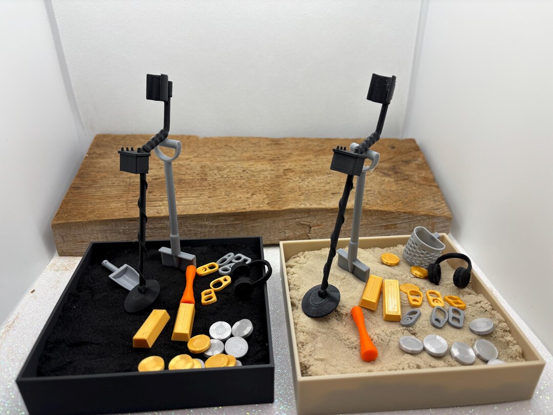 Metal Detecting Tabletop Detecting Set, Includes Metal Detector ...